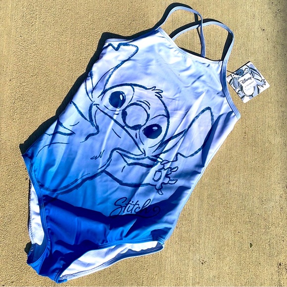 Disney | Swim | Nwt Girls 11 Disney Stitch Character Ombr Onepiece ...